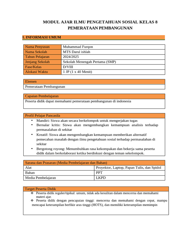 modul ajar (1) | PDF