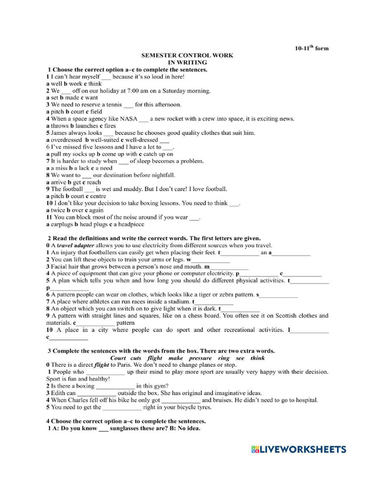 Worksheet 2243393 | PDF