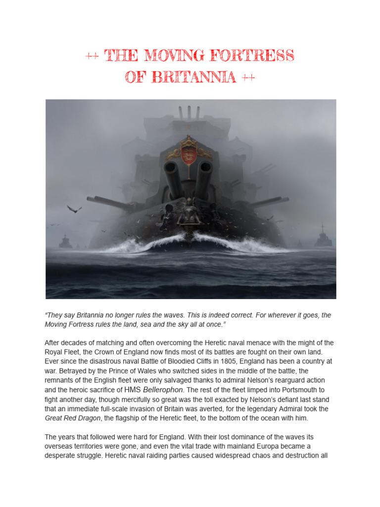 The Moving Fortress of Britannia | PDF | Naval Warfare | Military