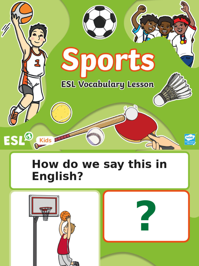 ESL Sports Vocabulary for Kids | PDF