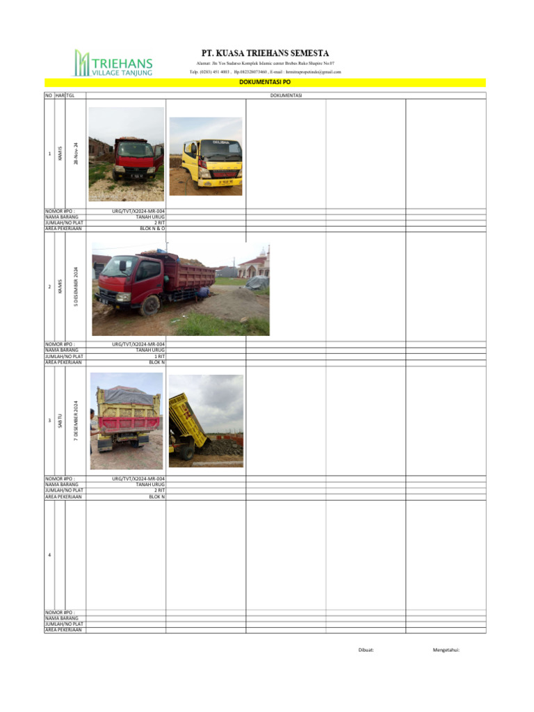 Mr-004-Urugan Pondasi 5 Rite Blok N & o | PDF