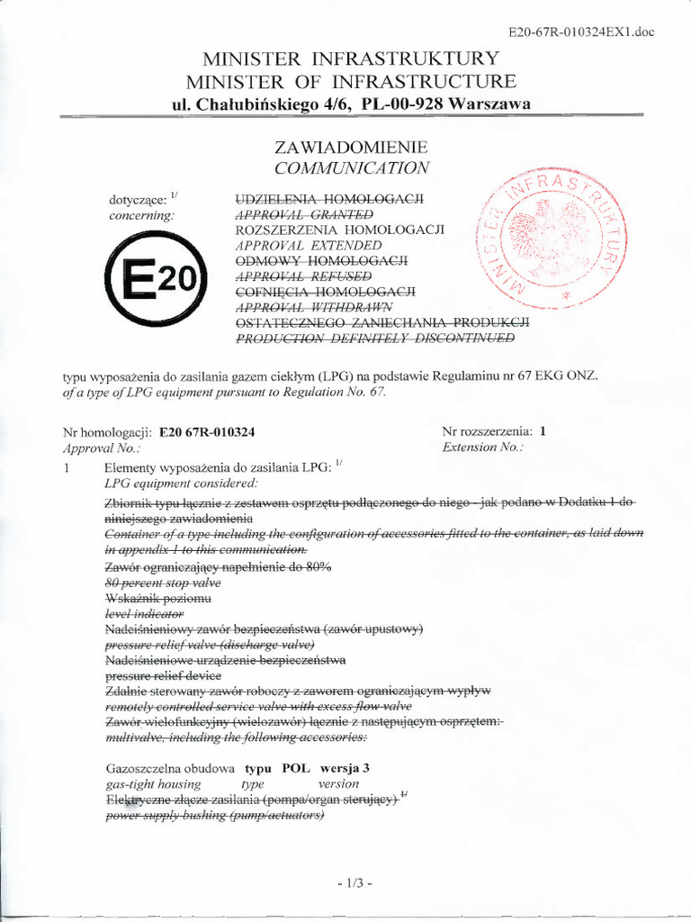 E20 67R 010324 | PDF