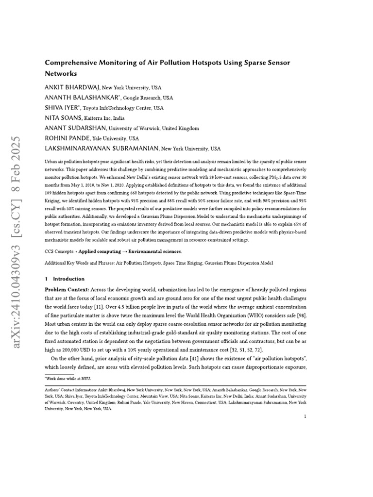Air Pollution Research-paper(1) | PDF