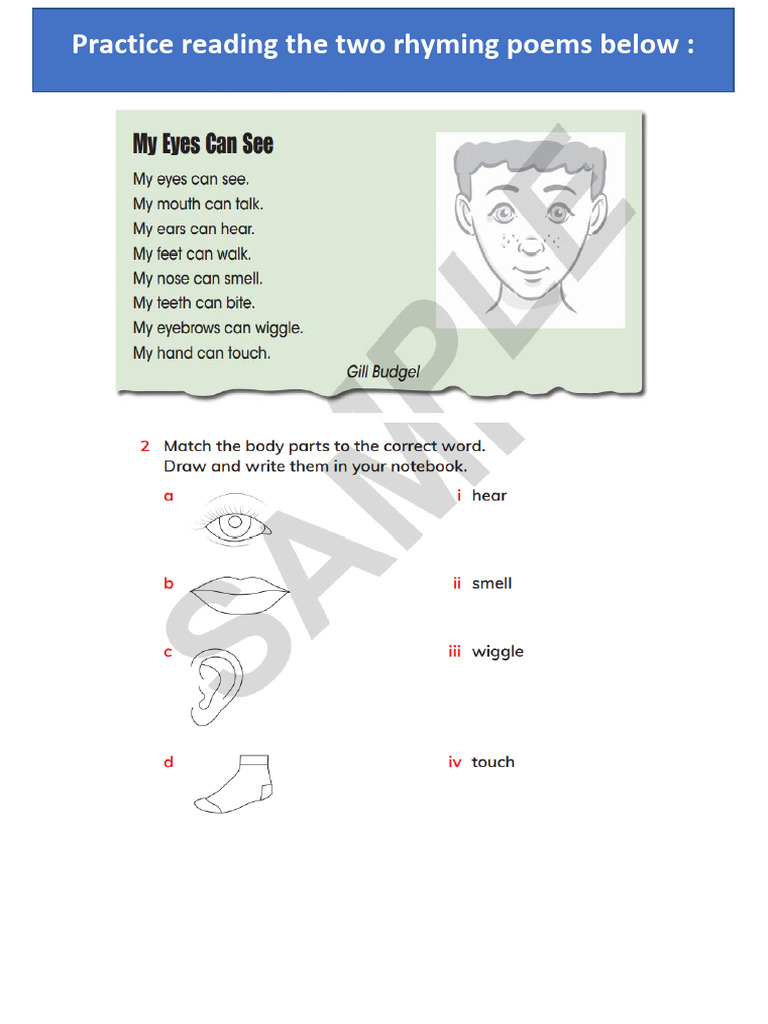 Week 11 Rhyming Poem Grade 1 | PDF