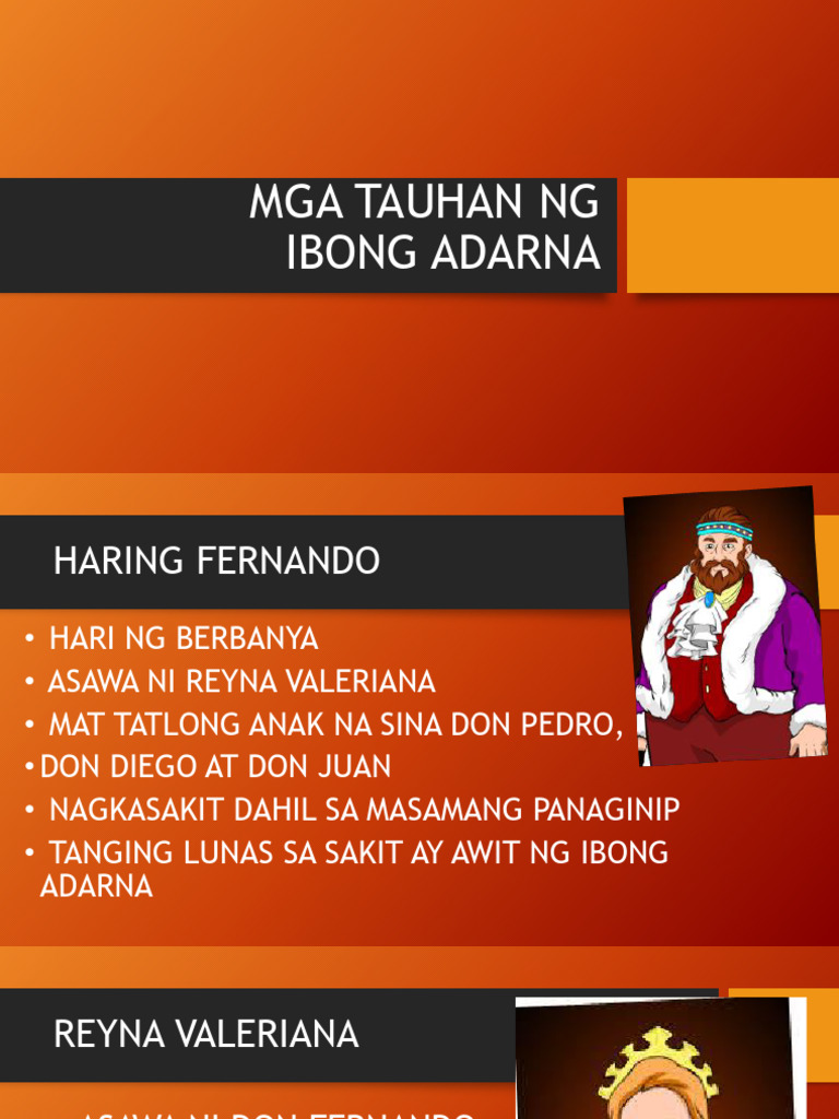 Tauhan Sa Ibong Adarna | PDF