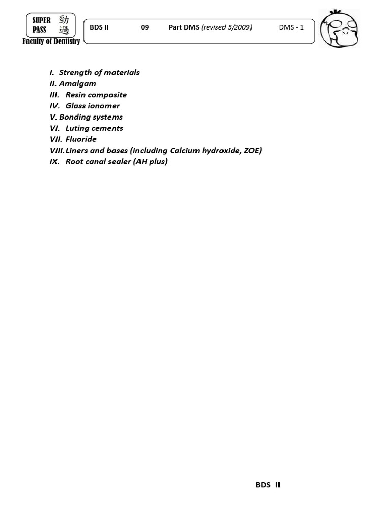 Dental Material Science | PDF | Deformation (Engineering) | Dental Material