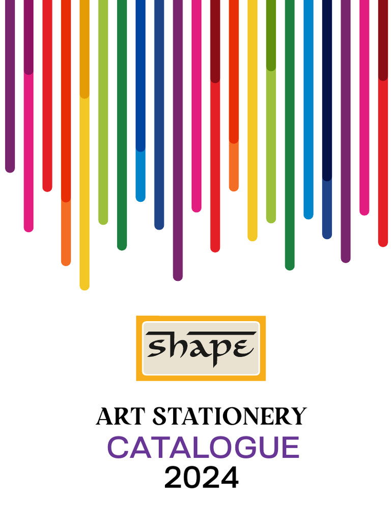 SHAPE Art Stationery Catalogue - Oct'24 | PDF | Conservation And ...