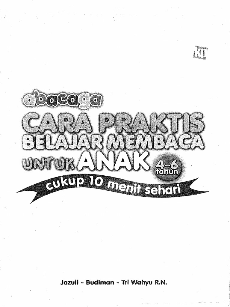 Cara Praktis Abacaga Belajar Membaca Jazuli | PDF
