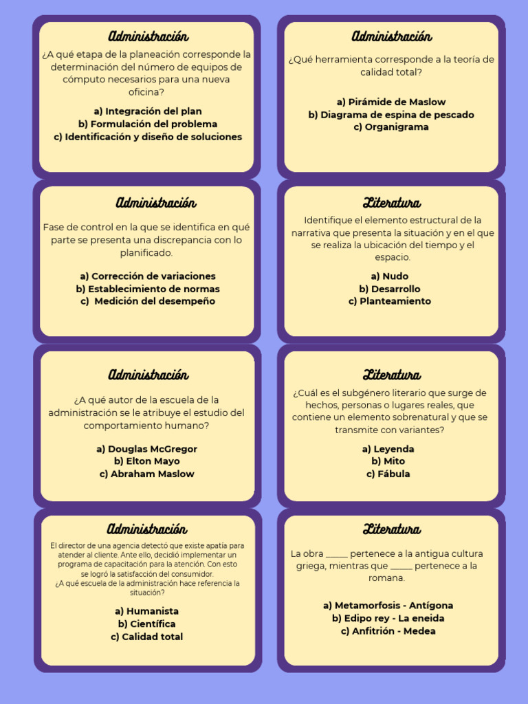 Preguntas Memorama PDF | PDF