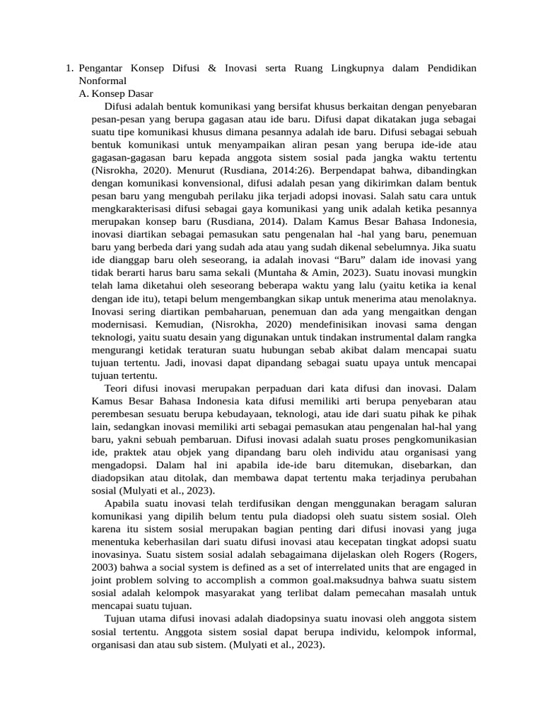 Difusi Inovasi | PDF