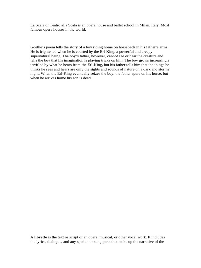 Understanding Opera Libretto and Voices | PDF | Vocal Music | Opera