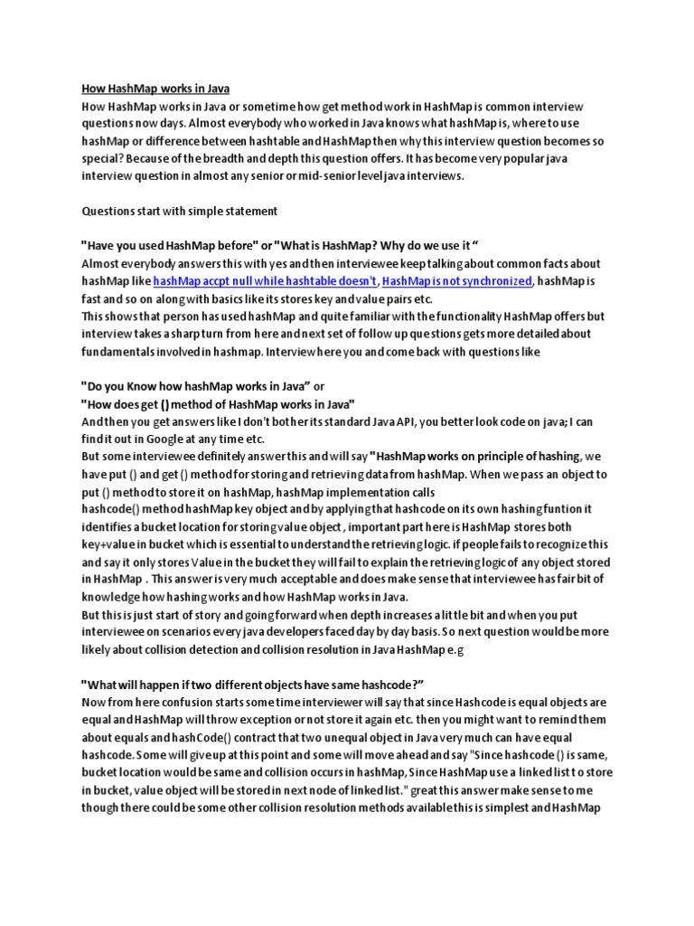 How HashMap Works in Java | PDF | Applied Mathematics | Computer Programming
