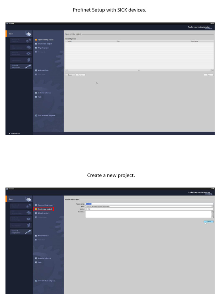 Profinet Setup With SICK (1) - Compressed | PDF