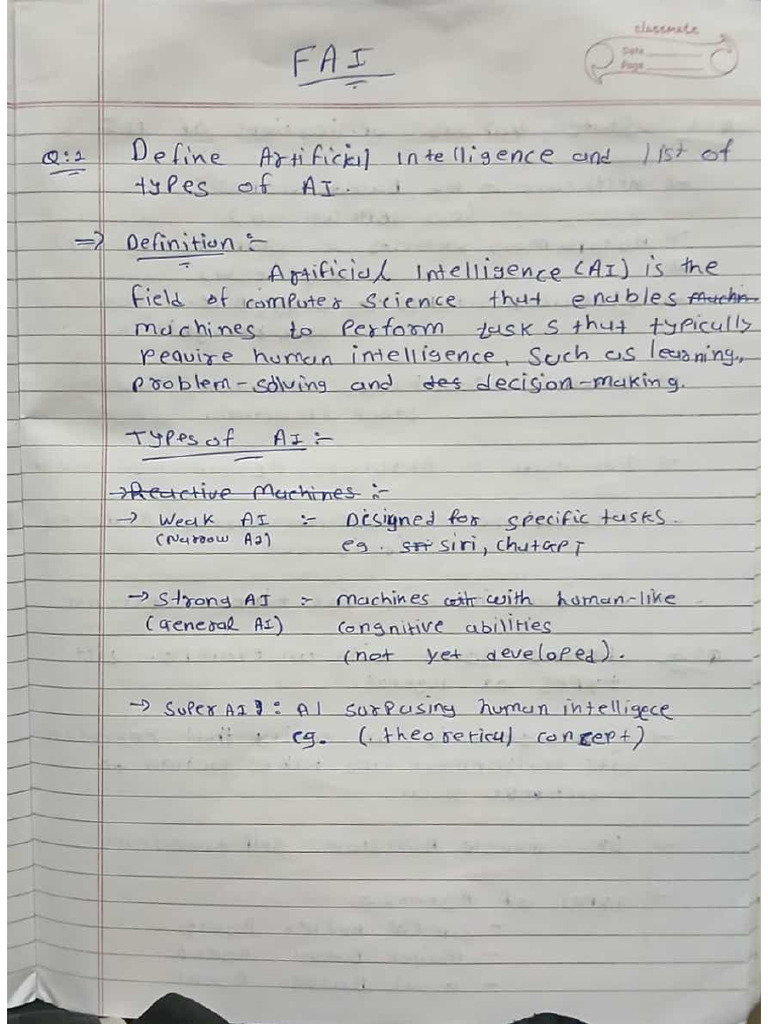 FAI Question Bank GTU Solution-2 | PDF