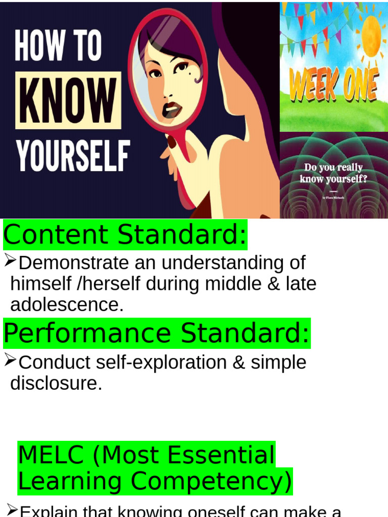 Week 1 Perdev Powerpoint Q3 | PDF | Adolescence | Goal