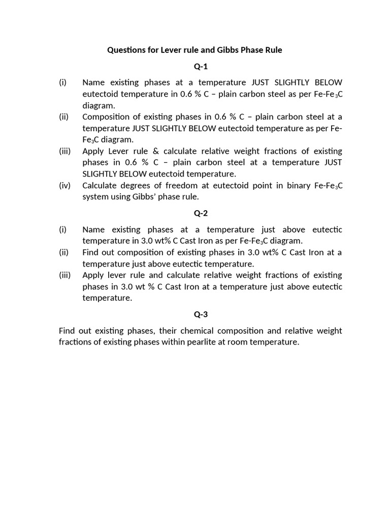 Questions-for-lever-rule-phase-rule | PDF