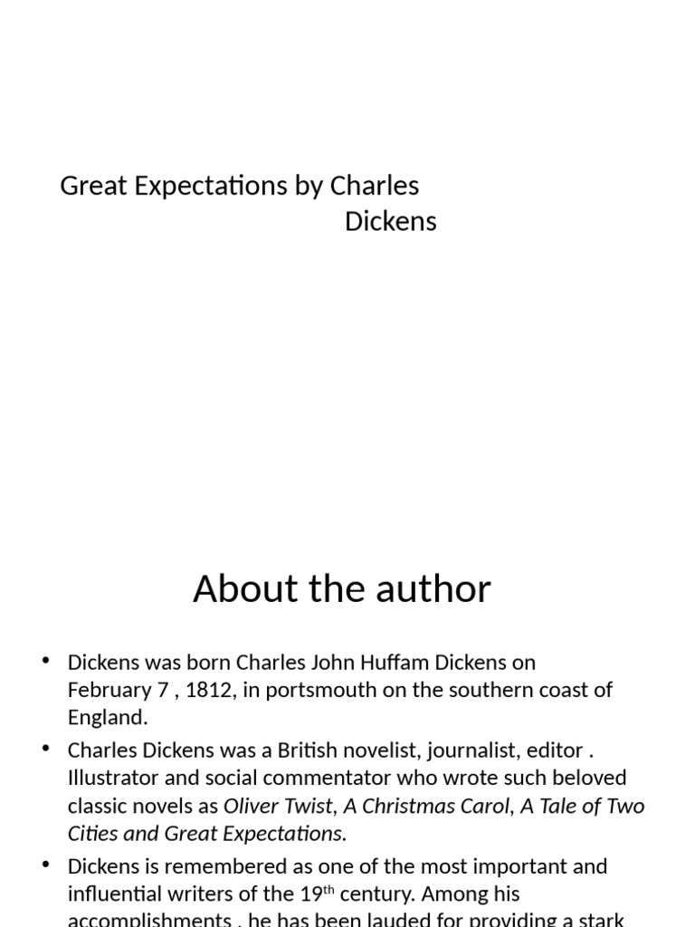 Great Expectations by Charles Dicken | PDF