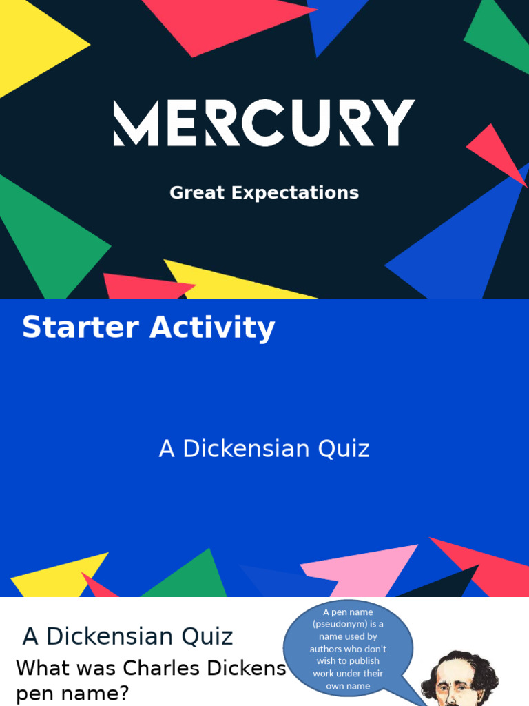 Great Expectations Powerpoint | PDF | Charles Dickens | Great Expectations