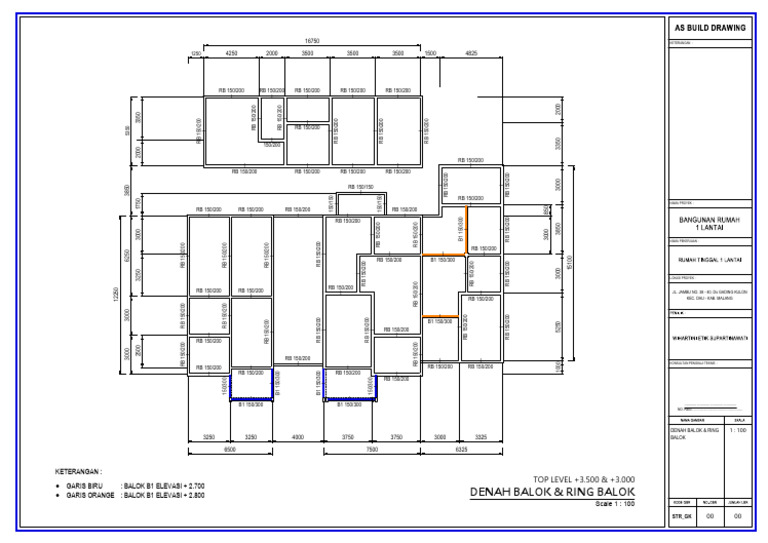 11 DENAH BALOK & RING BALOK | PDF