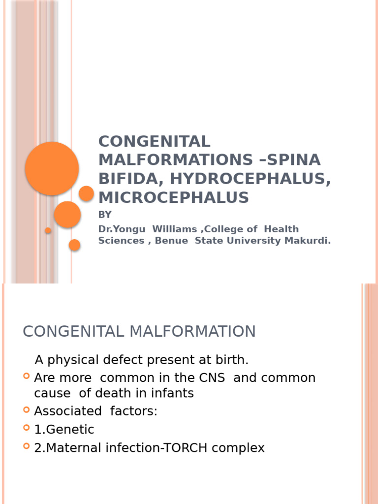 Congenital Malformations - Spina Bifida, Hydrocephalus,-1 | PDF | Cerebrospinal Fluid | Medical ...