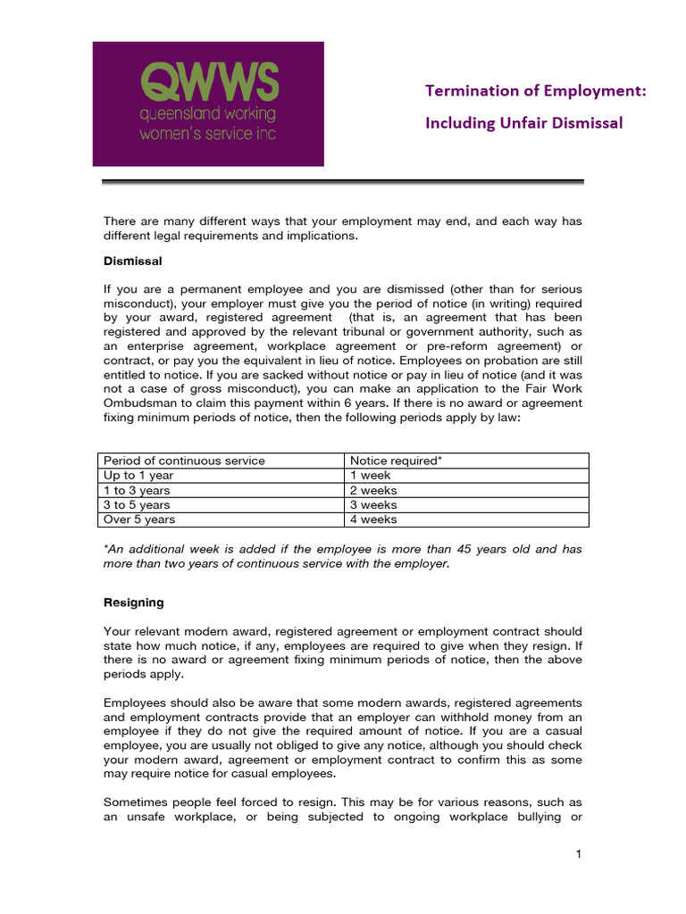 Termination of Employment 2013 | PDF | Employment | Layoff