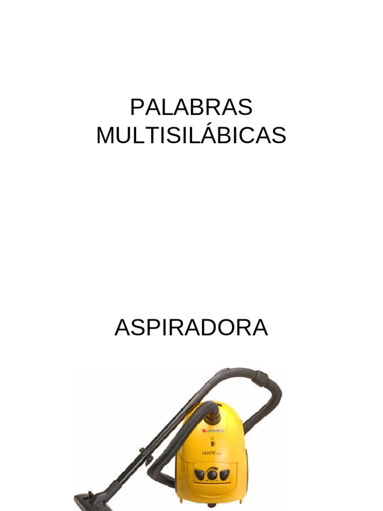 Ejemplos de palabras multisilábicas | PDF