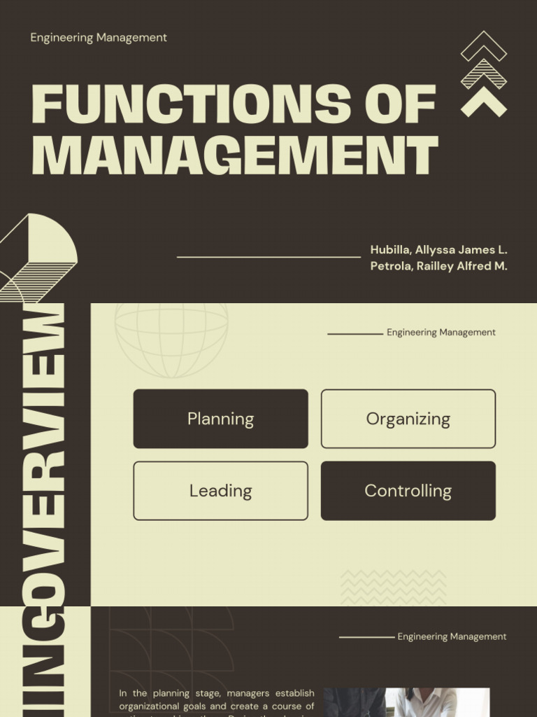 FUNCTIONS OF MANAGEMENT | PDF