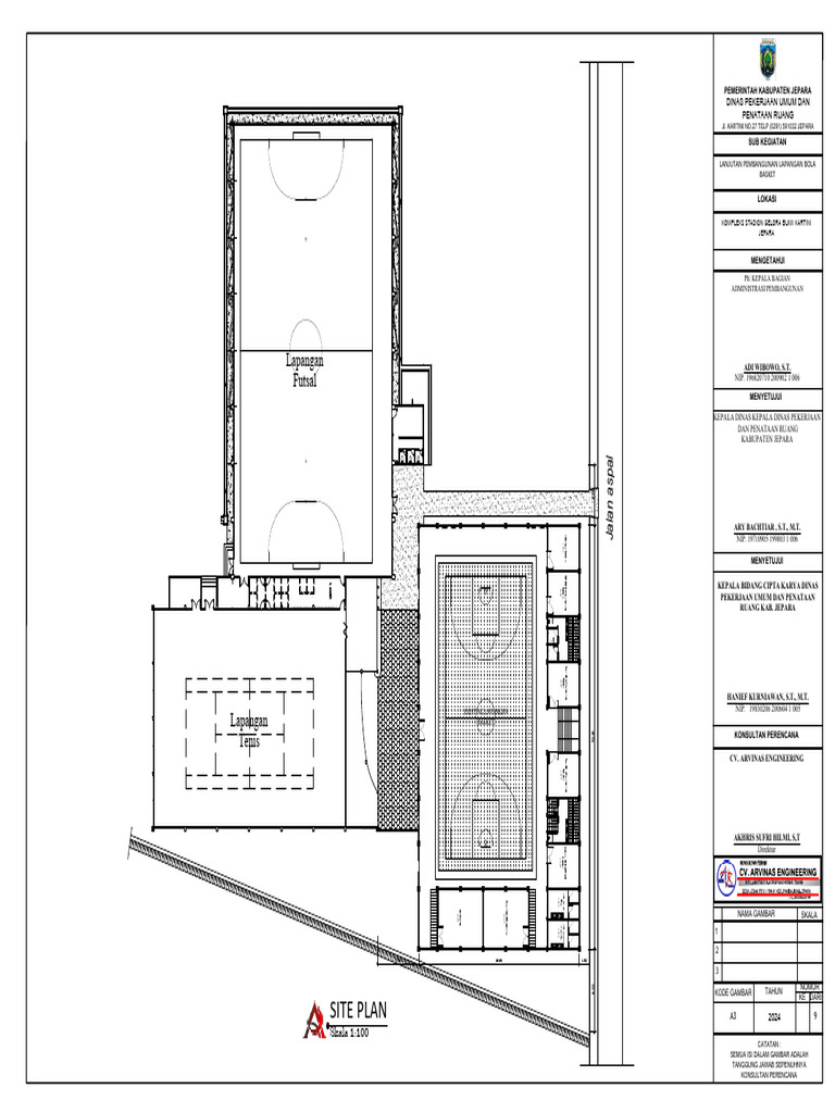 Denah Gor Basket | PDF