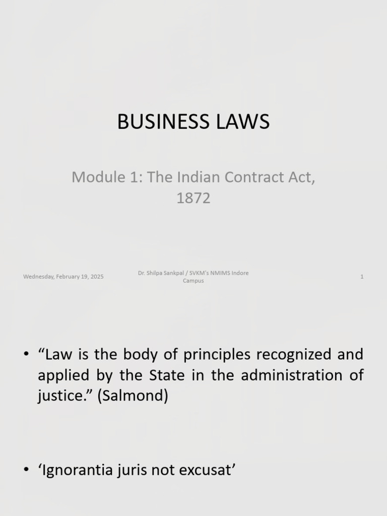 Indian Contract Act Overview | PDF | Offer And Acceptance | Consideration