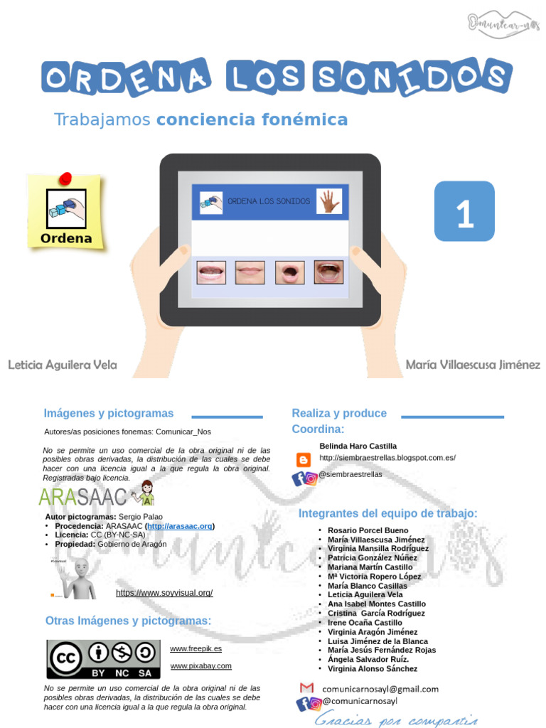 Conciencia Fonemica Ordenar Sonidos y Formar Palabras Directas 1 | PDF