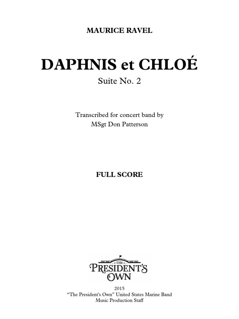 Daphnis Chloe SCORE | PDF | Instruments de musique européen ...
