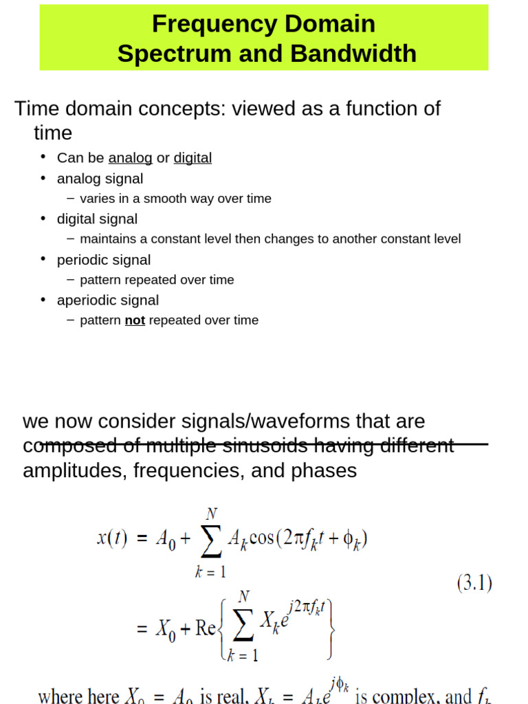2Ch2 DSP DFT FreqDomain | PDF | Spectral Density | Fourier Transform