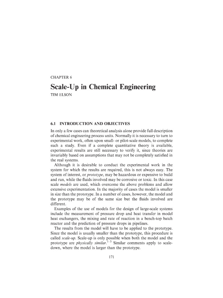 Scale-Up of Reactors | PDF