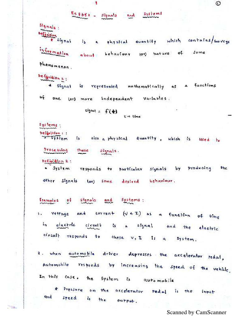 1 - Unit I Class Notes 1 | PDF