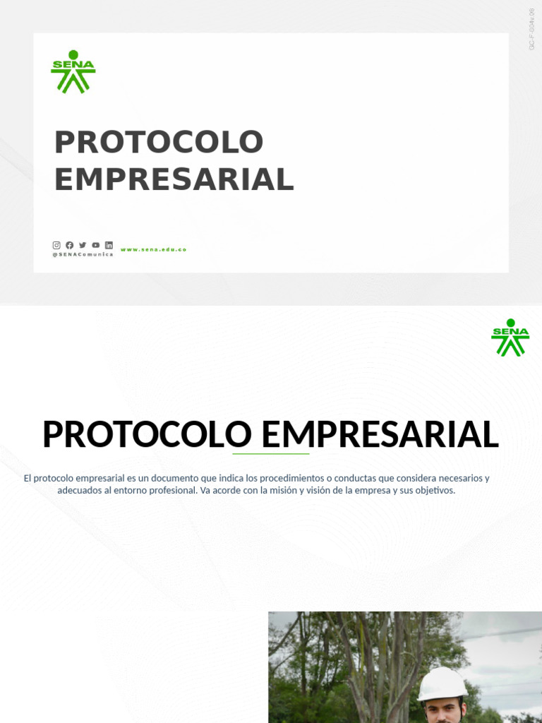 Protocolo Empresarial | PDF | Etiqueta