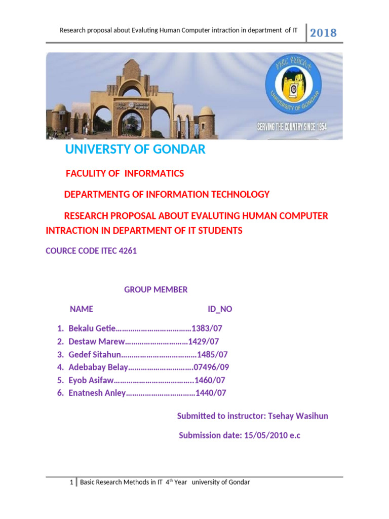 Evaluating Human Computer Interaction in Department of IT | PDF | Human–Computer Interaction ...