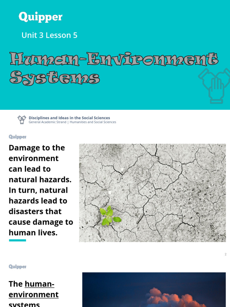 Human-Environment Systems Overview | PDF | Sustainability | Natural ...