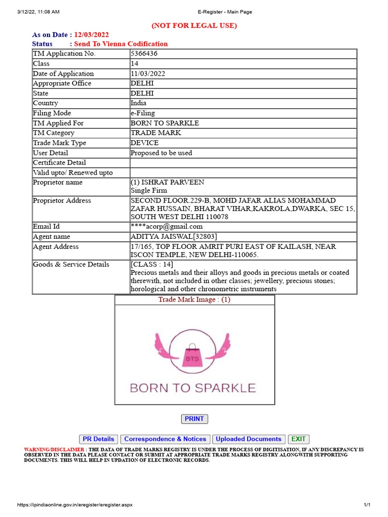 E-Register - Main Page | PDF