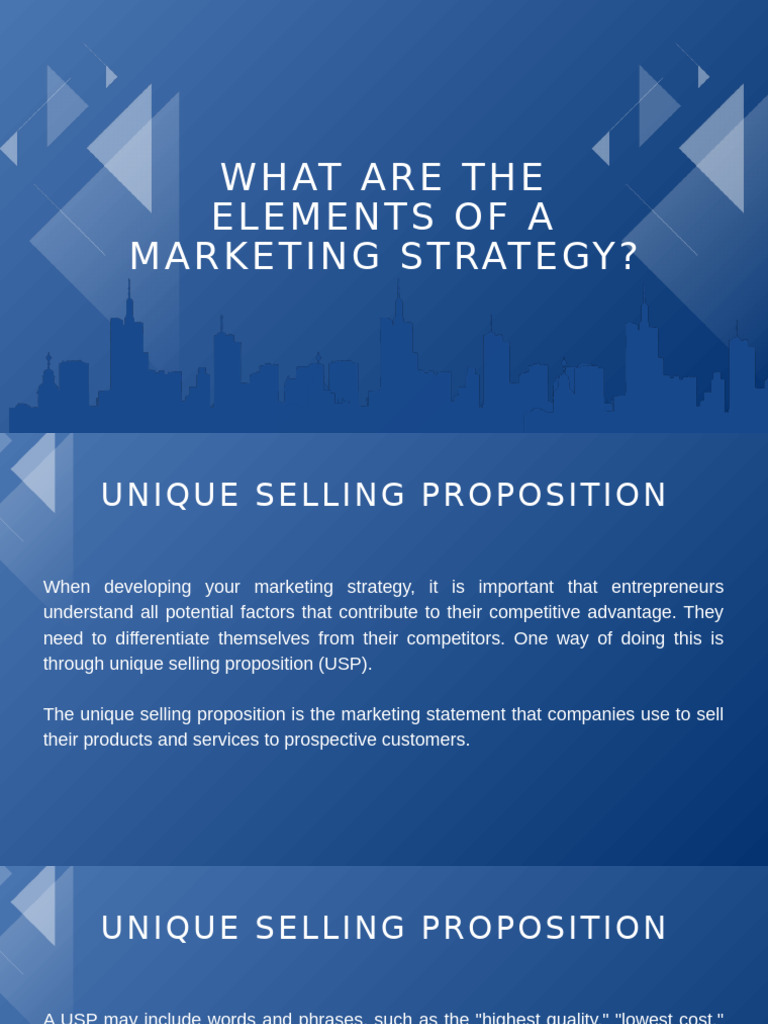 Elements of Marketing Strategy Explained | PDF | Brand | Marketing
