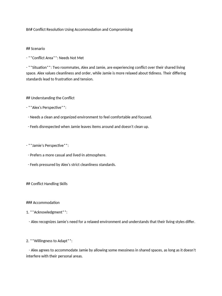 conflict resolution | PDF | Conflict Resolution | Psychological Concepts