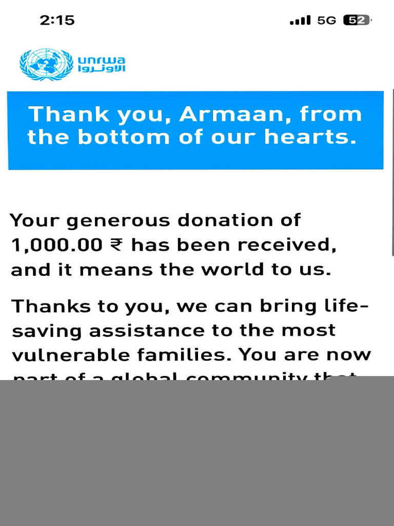 Donation Palestine Report | PDF