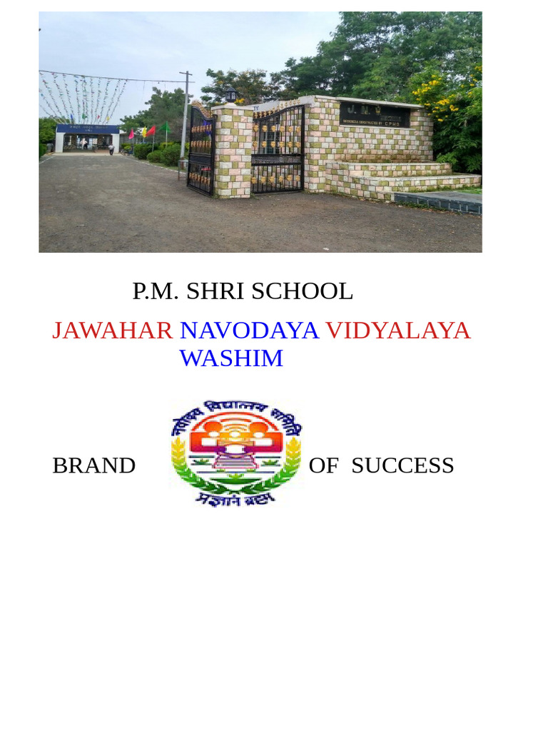 Jawahar Navodaya Vidyalaya Washim | PDF