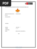 Informe - Indagación Descriptiva - Proyecto Eureka 2025 | PDF ...