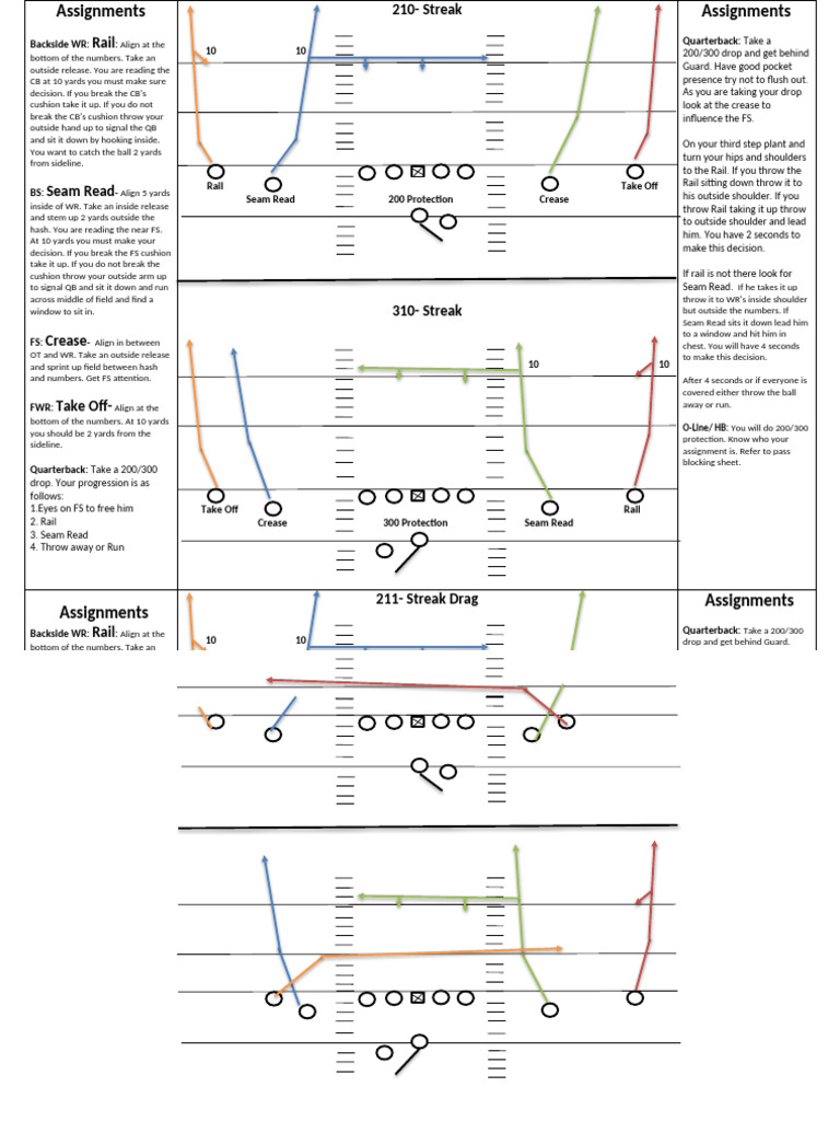 200-300 Passing Series (Color) | PDF | Quarterback | National Football ...