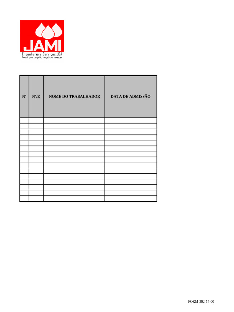 FORM-302-14-00 Matrix | PDF