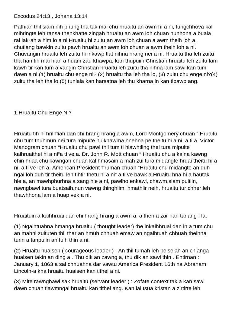 Hruaitu tha leh zuitu tha | PDF