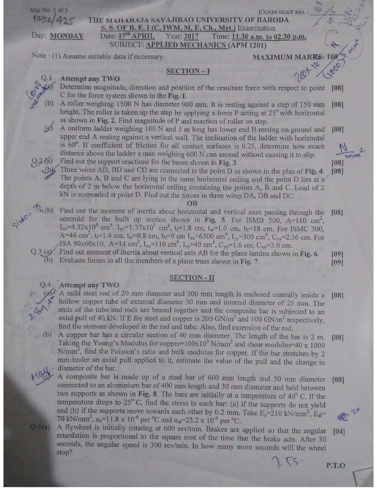 Applied Mechanics Papers | PDF