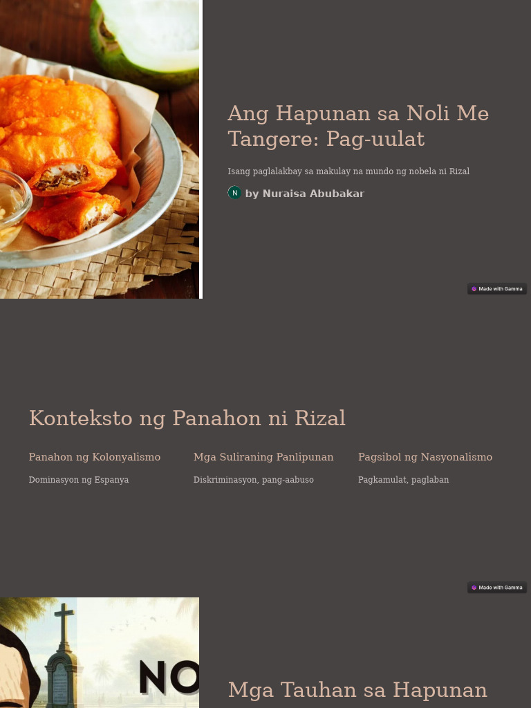 Ang Hapunan Sa Noli Me Tangere Pag Uulat | PDF