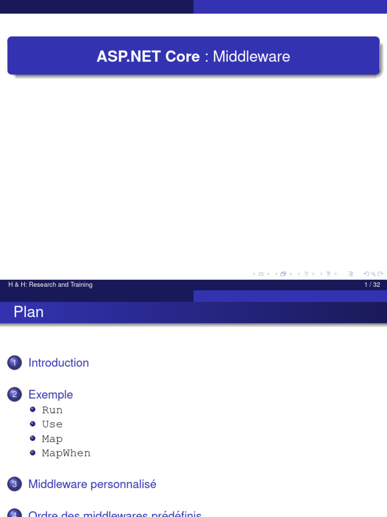 Partie 3 - Asp - Net Core Middleware | PDF | C Sharp (Programming Language) | Software Development