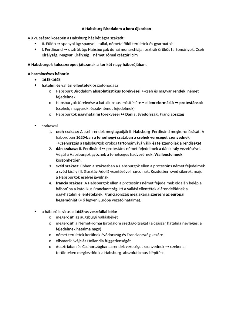 A Kora Újkor Nagy Háborúi | PDF